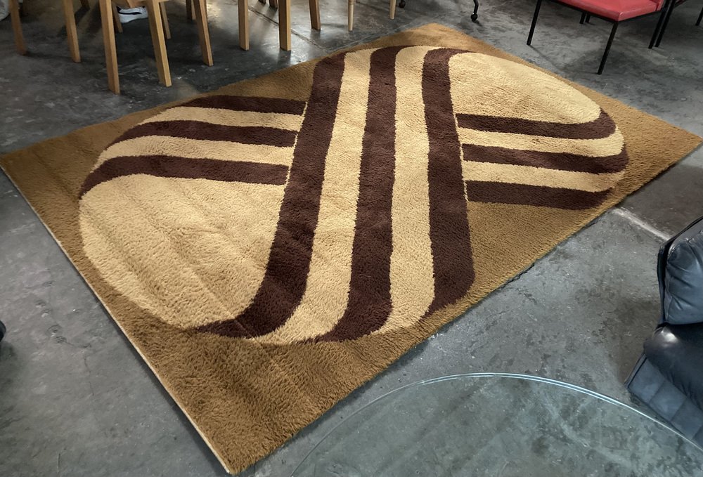 Space Age Rug in Pure Wool, 1970s for sale at Pamono