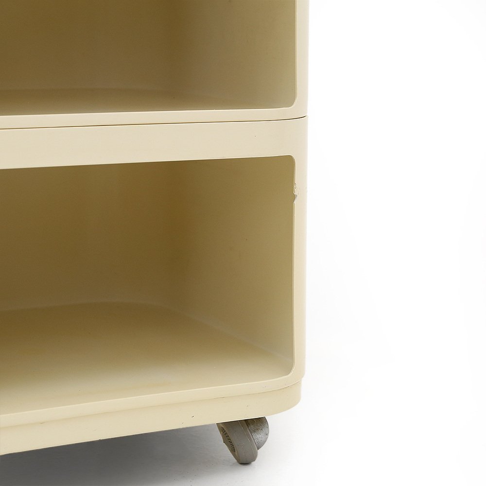 Vintage White Bedside Table by Anna Castelli for Kartell, 1960s for ...