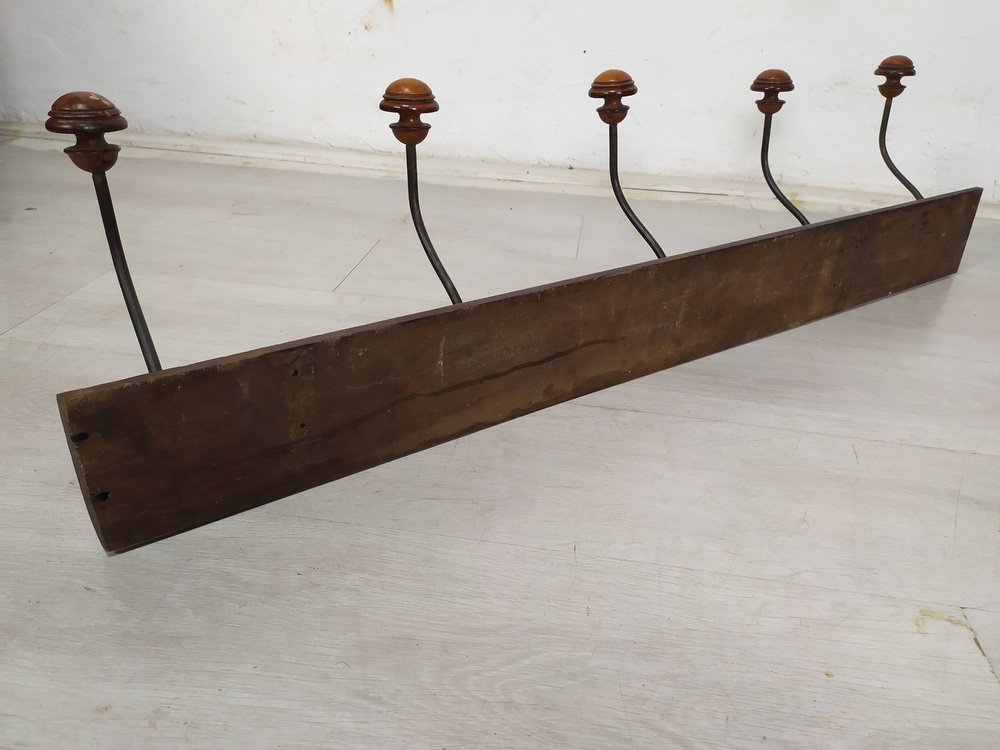 Antique Wall-Mounted Coat Rack for sale at Pamono