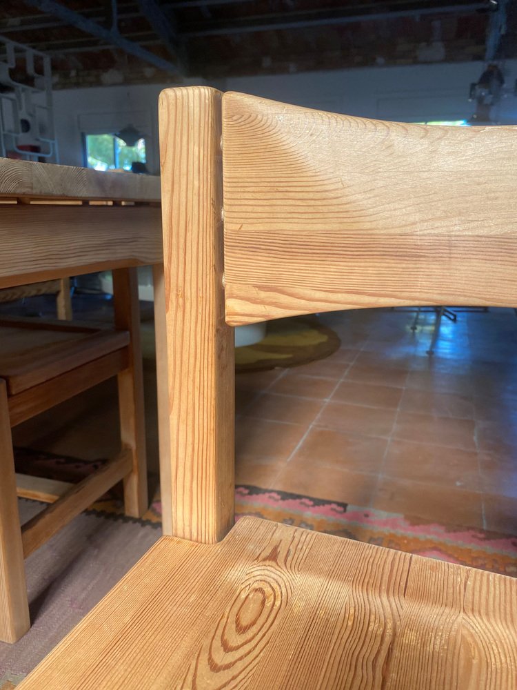 Hongisto Dining Set in Solid Pine by Ilmari Tapiovaara for Laukaan Puu ...