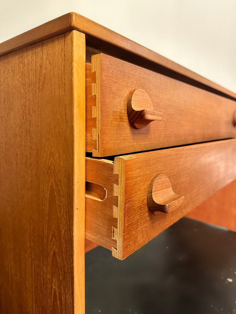 Mid-Century Teak Console Sideboard with Drawers by Ron Carter for Stag ...