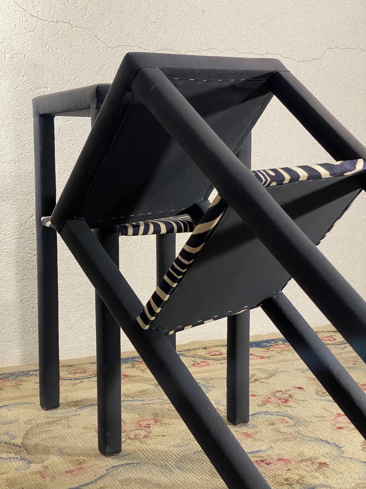 Mid-Century Side Tables with Animal Print, Set of 2 for sale at Pamono