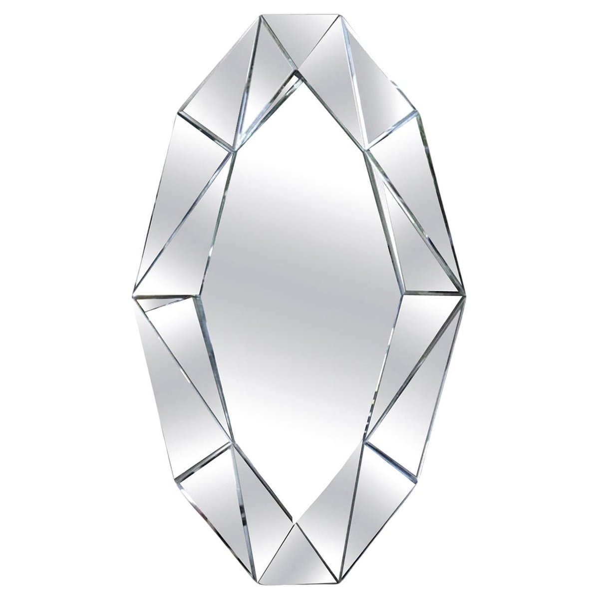 Diamond Mirror in Silver by Reflections Copenhagen for sale at Pamono