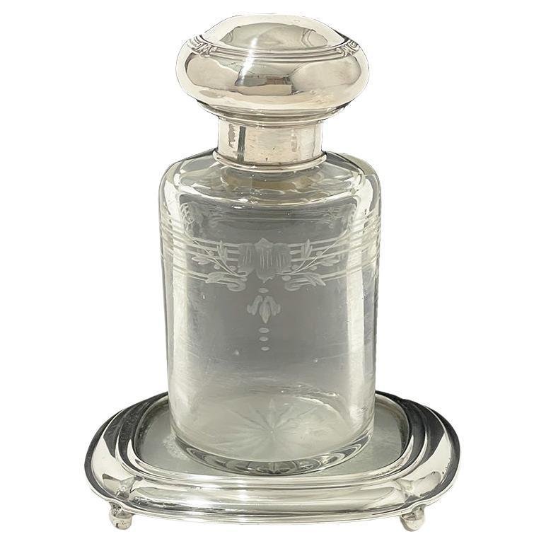 Dutch Perfume Bottle on Coaster in Silver, 1918, Set of 2 for sale at ...