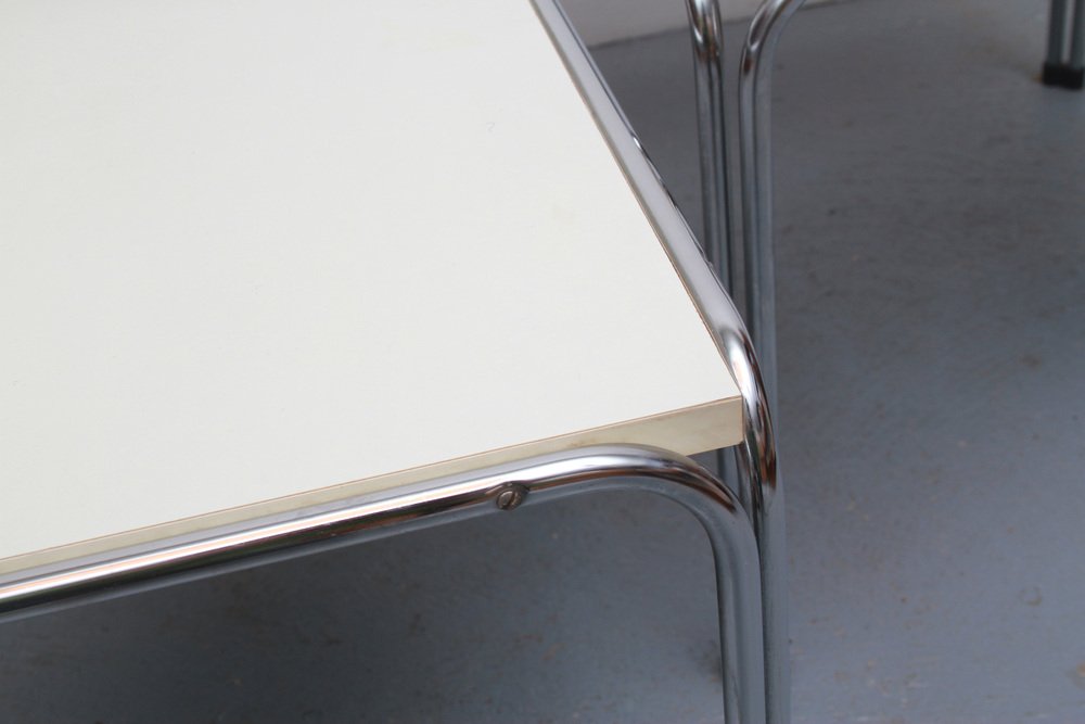 Vintage Nesting Tables in White and Chrome, 1975, Set of 3 for sale at ...