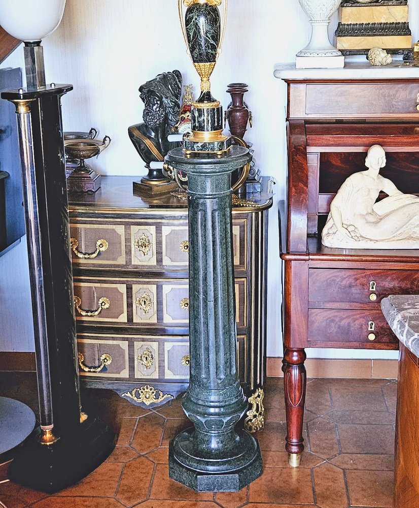 Italian Green Marble Column for sale at Pamono