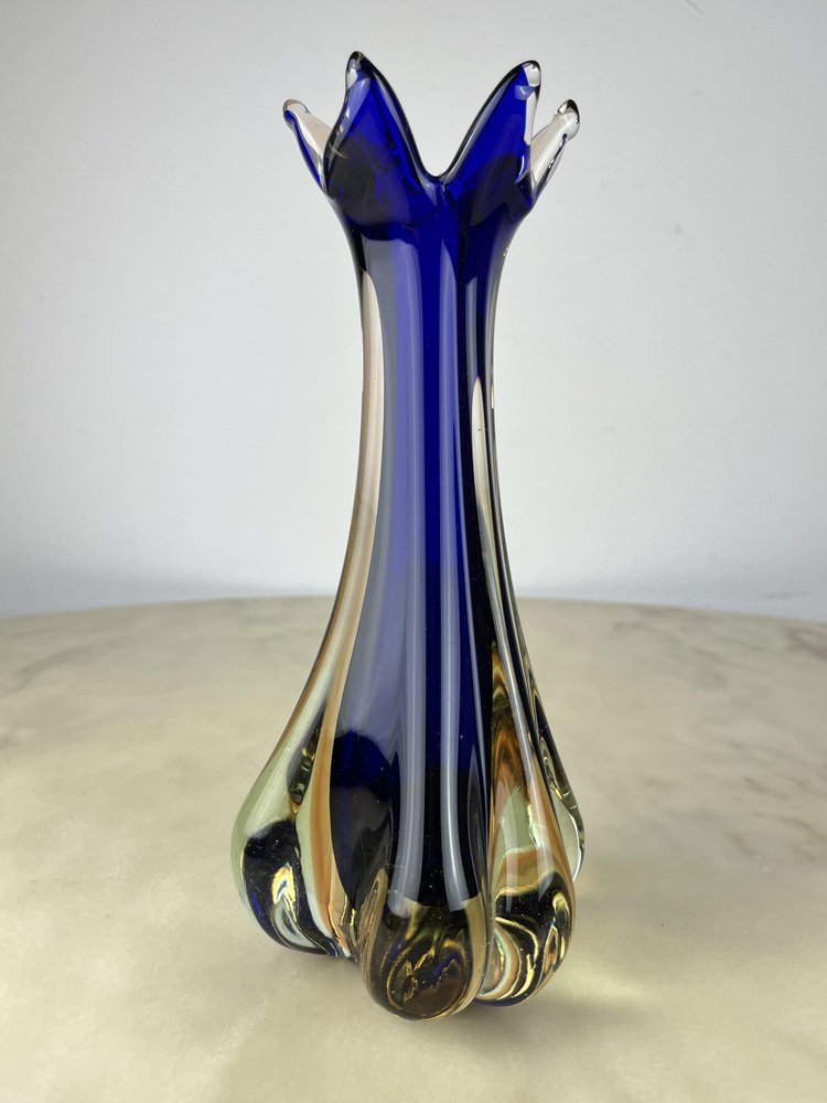 Submerged Glass Vase, 1970s for sale at Pamono