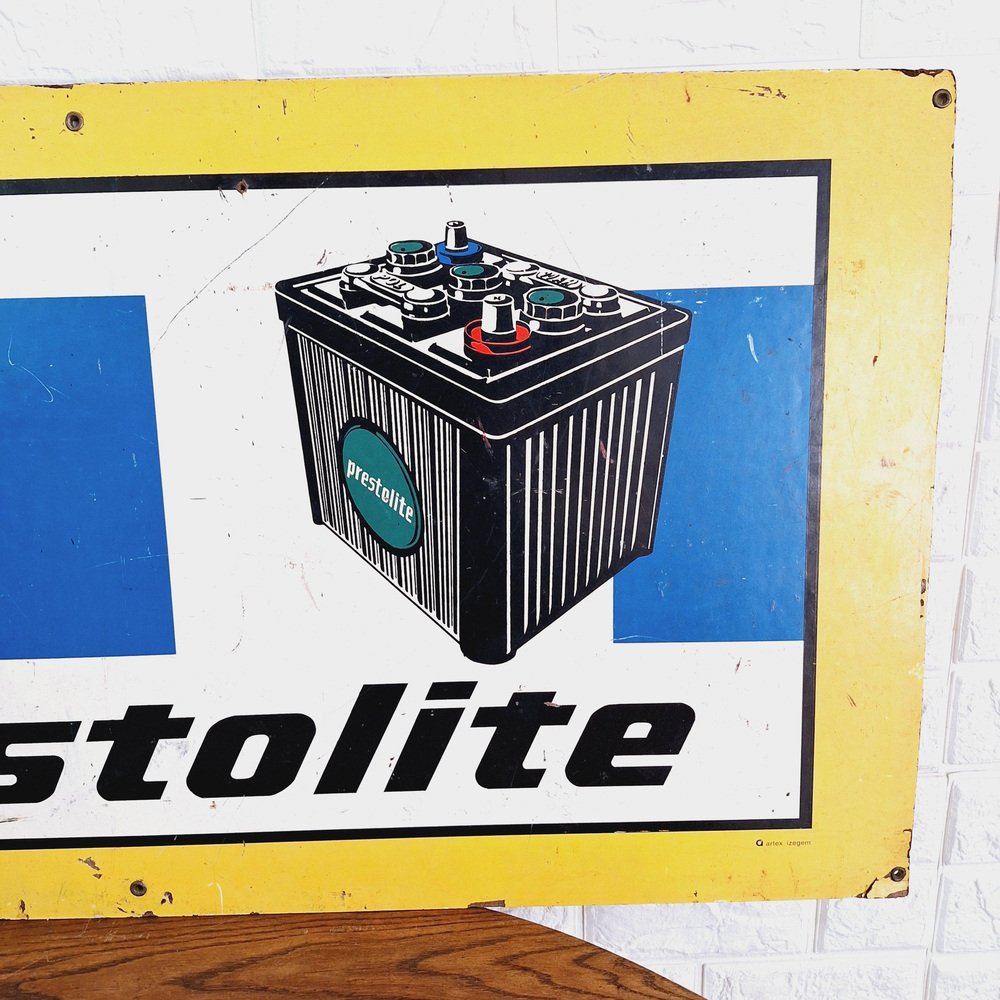 Large Prestolite Mechanic Shop Advertising Sign, 1960s for sale at Pamono