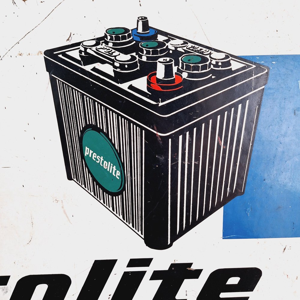 Large Prestolite Mechanic Shop Advertising Sign, 1960s for sale at Pamono