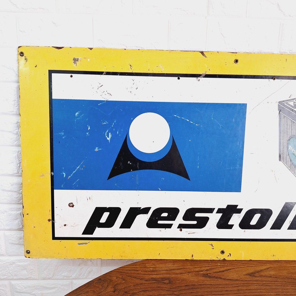 Large Prestolite Mechanic Shop Advertising Sign, 1960s for sale at Pamono