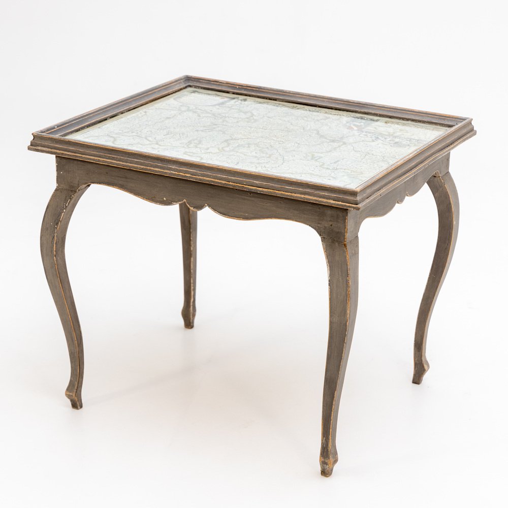 Side Table with Bavarian Map Top, 18th Century for sale at Pamono