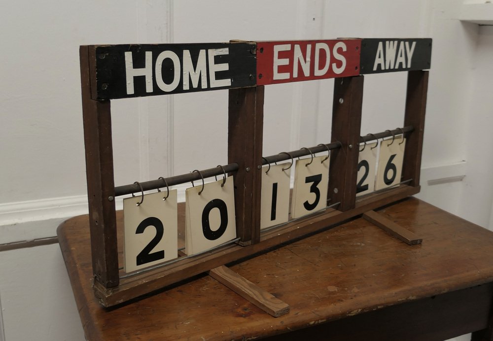 Village Cricket Score Board, 1950s for sale at Pamono