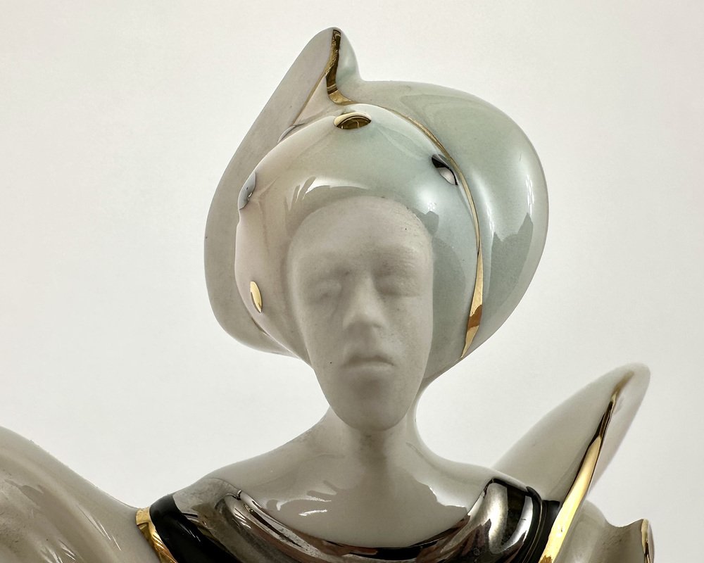 Porcelain and Marble Statuette by Galos, Spain, 1990s for sale at Pamono