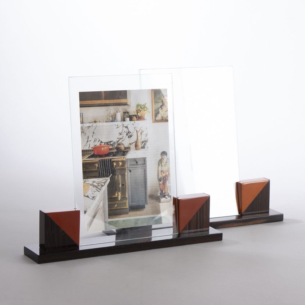 French Amber Phenolic & Macassar Photo Frames, 1930s, Set of 2 for sale ...