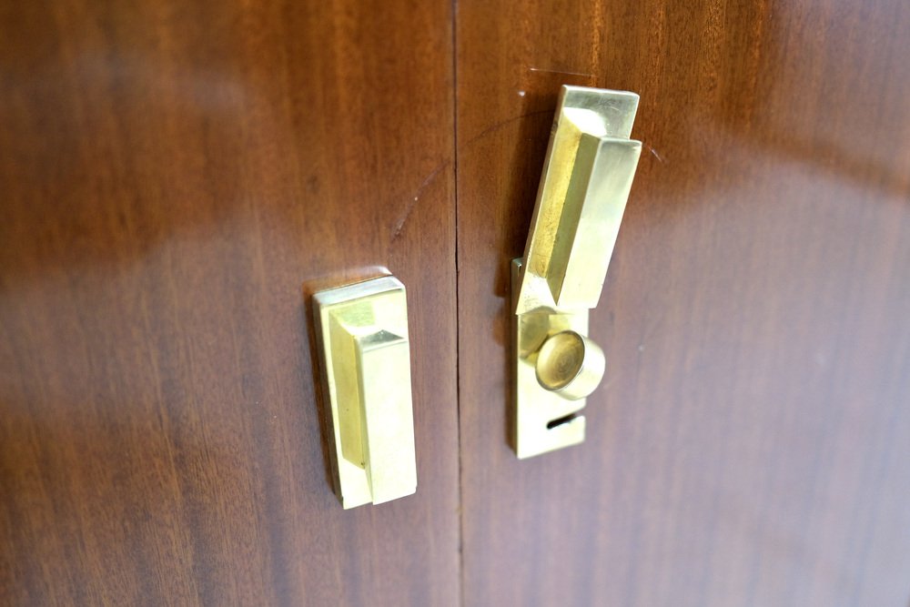 Art Deco Dominique Secretary Desk with Keyhole in the Fitting, 1930s ...