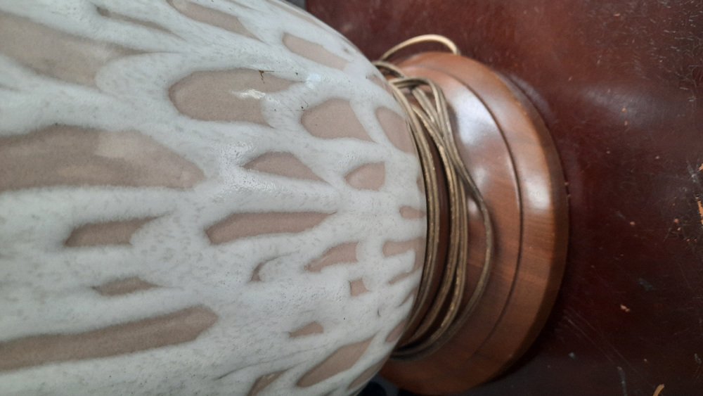 Phil-Mar Glazed Ceramic Table Lamps, 1960s, Set of 2 for sale at Pamono