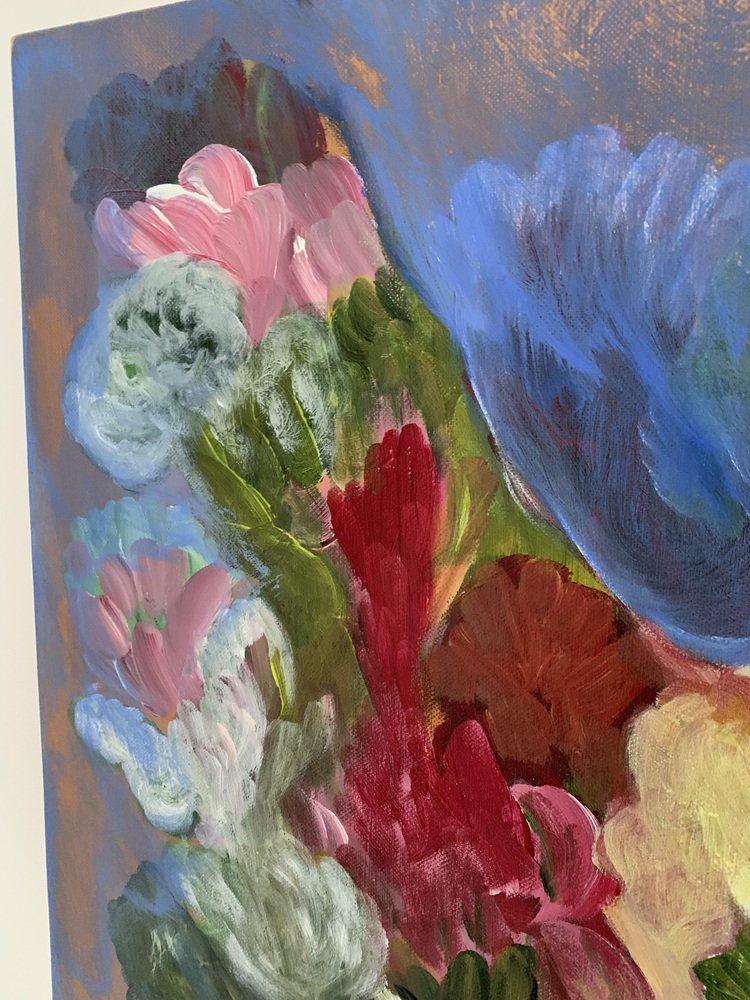 Rosetta Vercellotti, Composizione Floreale, 2019, Acrylic on Canvas for ...