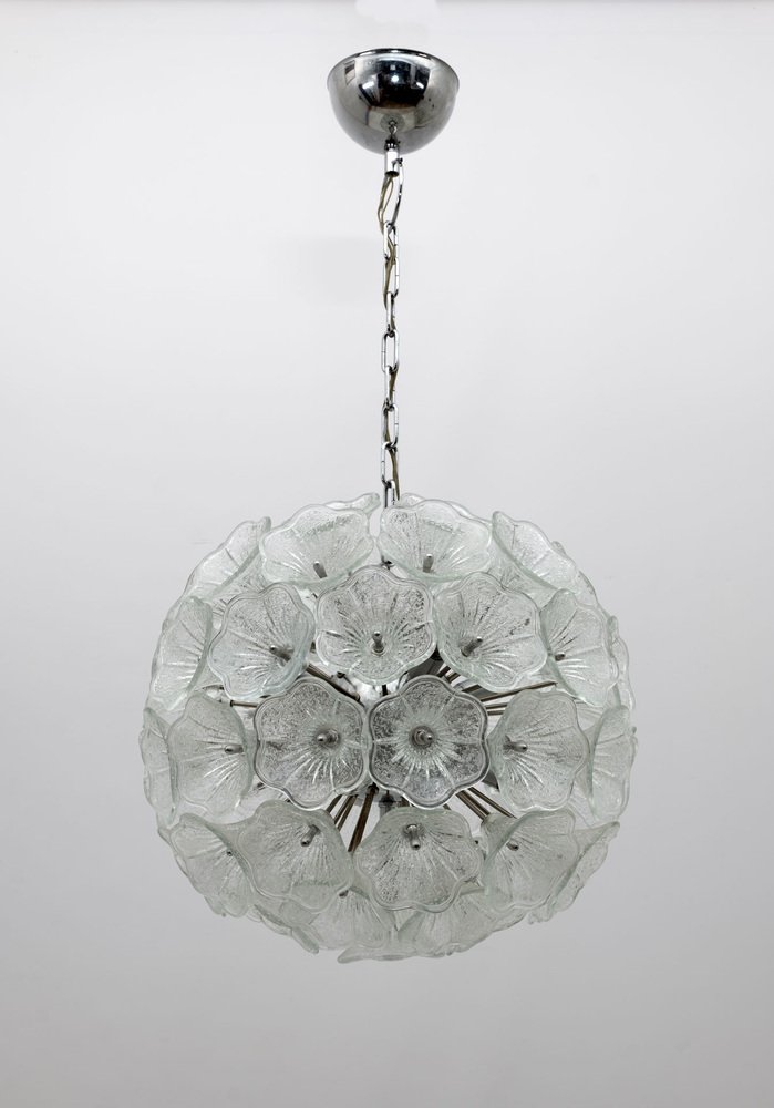 Lampadario Sputnik con fiori in vetro di Murano di Paolo Venini per Veart, anni '60 in vendita ...
