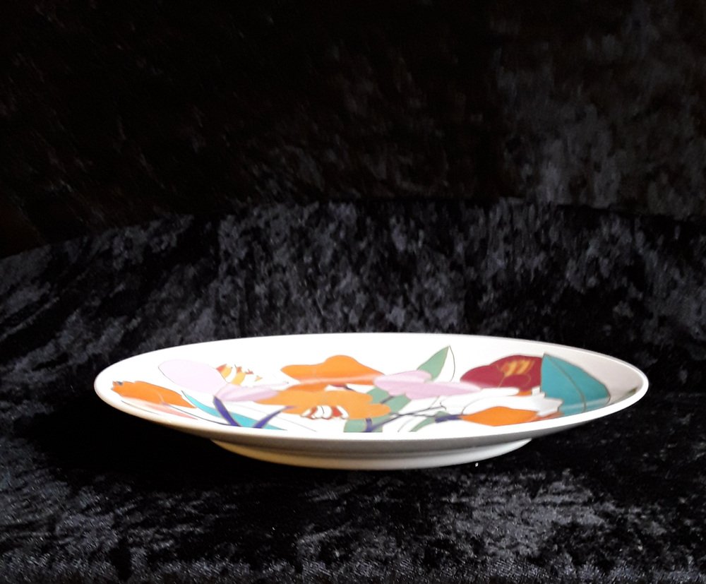 Vintage German Decorative Plate in White Porcelain by Wolf Bauer for ...