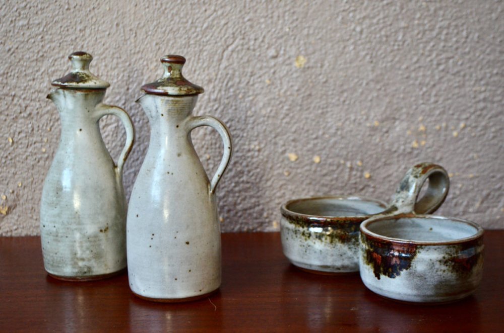 Chantal and Thierry Robert Ceramic Set, 1960s, Set of 3 for sale at Pamono