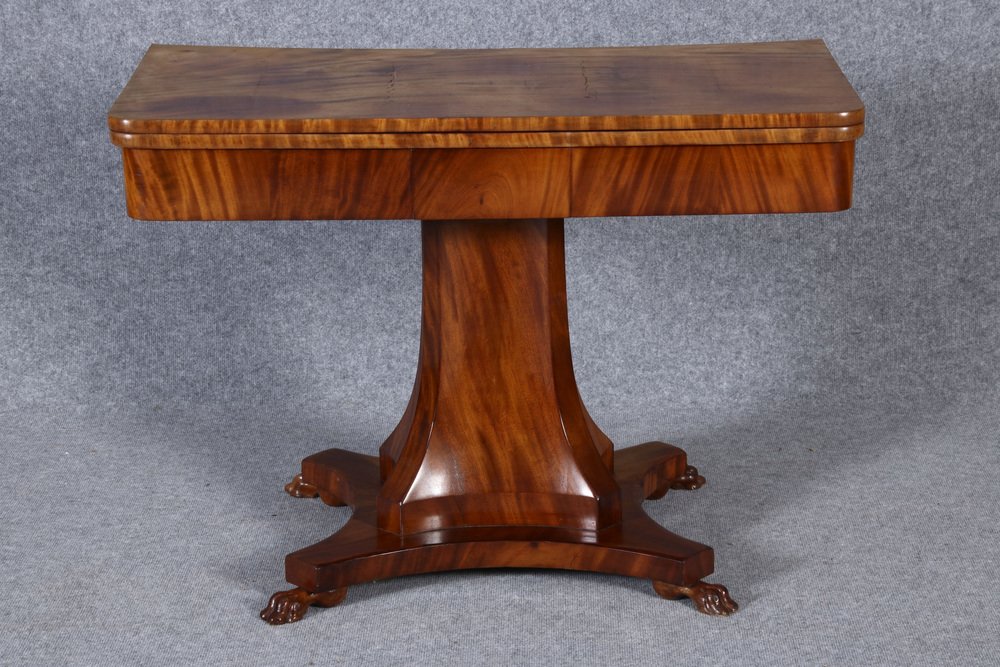 Biedermeier Game Side Table in Mahogany, 1820 for sale at Pamono