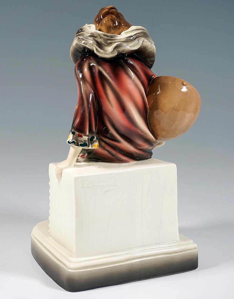 Goldscheider Art Deco Figure Seated by Wilhelm Thomasch, 1920s for sale ...