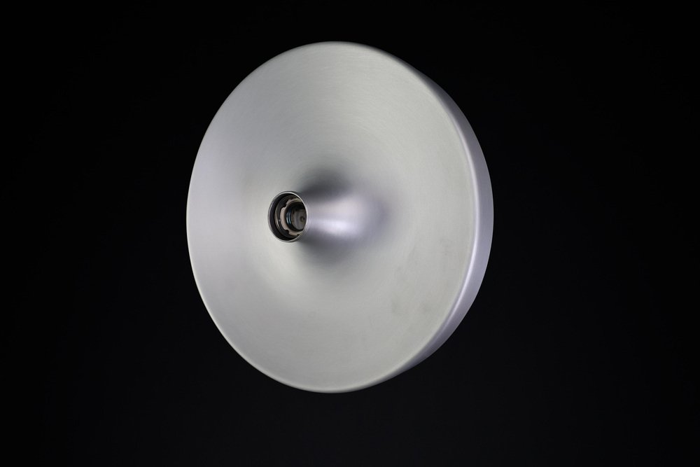 Mid-Century Modern Aluminum Disc Wall Light by Charlotte Perriand ...