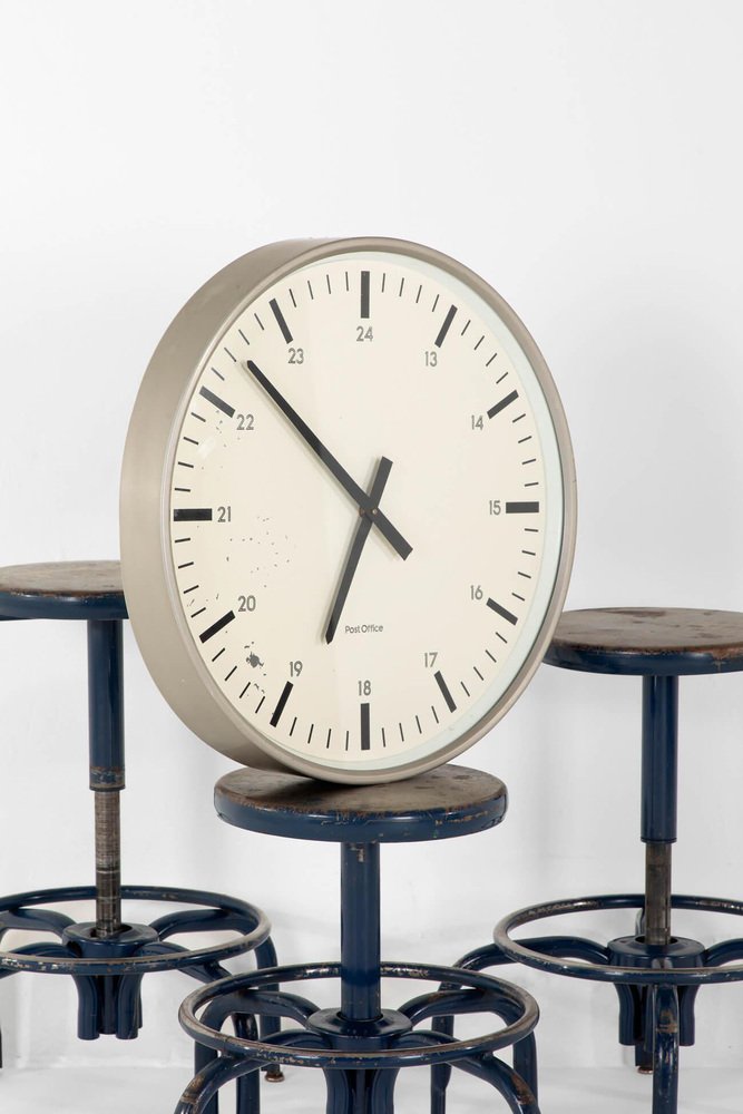 Large Vintage Clock, 1960s for sale at Pamono