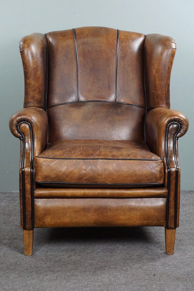 Sheep Leather Ear Lounge Chair for sale at Pamono