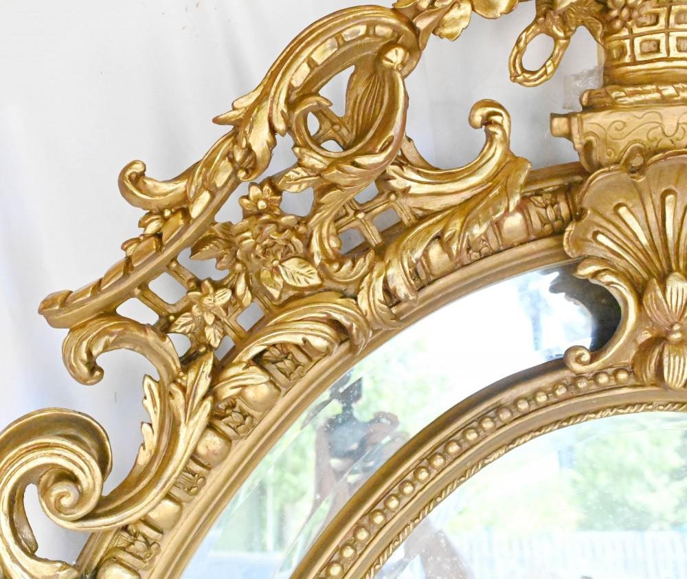 Large French Gilt Mirror for sale at Pamono