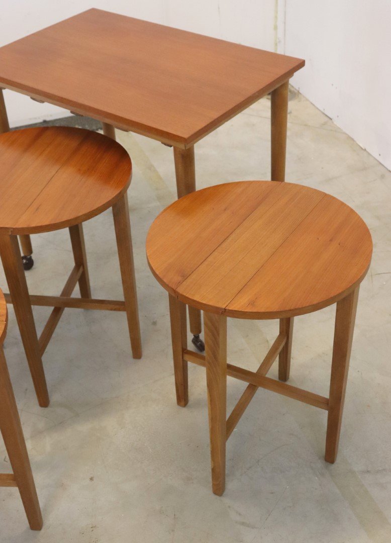 Nesting Tables by Poul Hundevad, Set of 5 for sale at Pamono