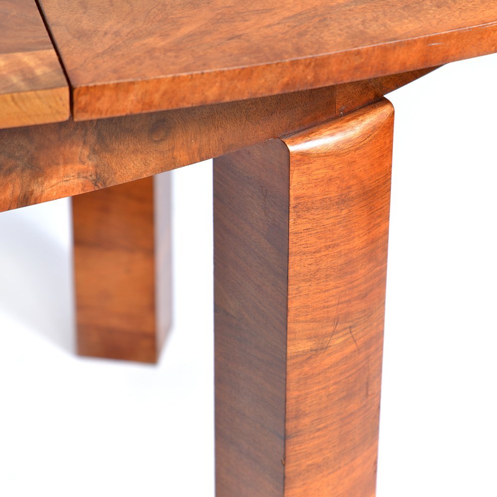 Large Art Deco Extendable Dining Table, 1930s for sale at Pamono