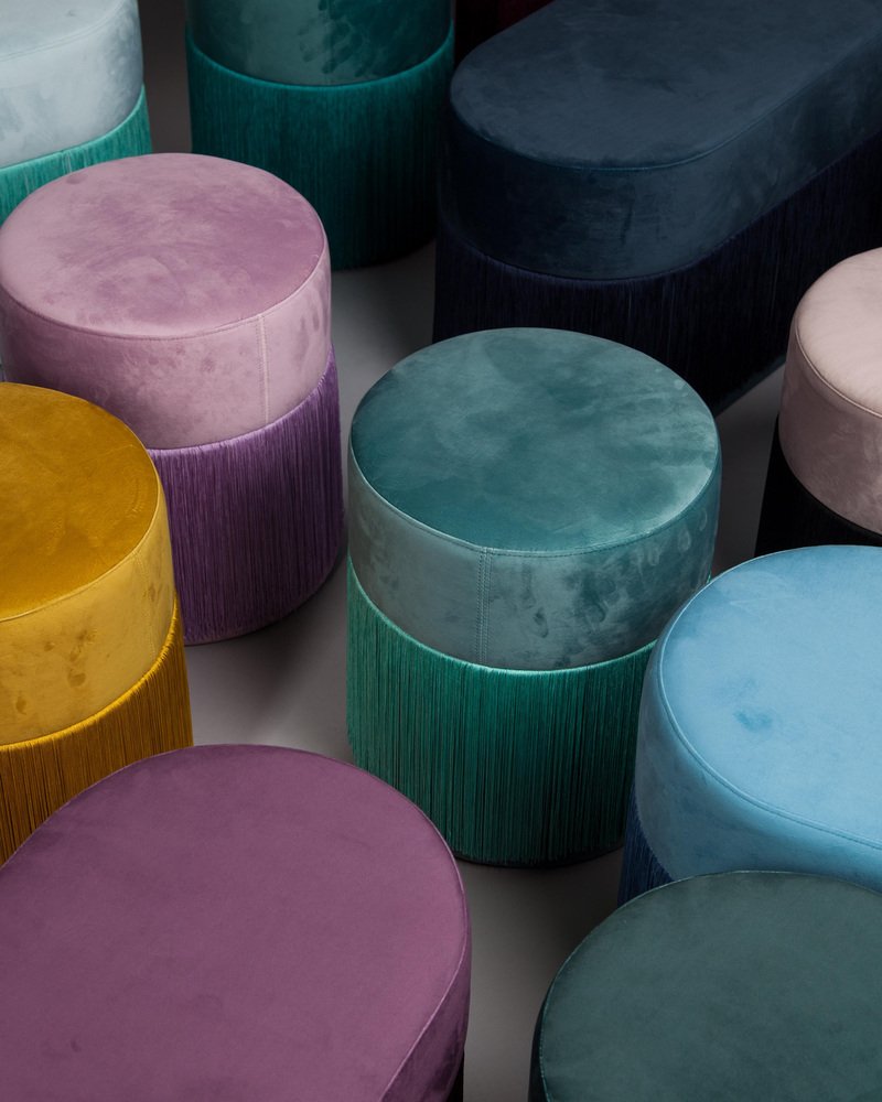 Set of Poufs Pill L and S by Houtique for sale at Pamono