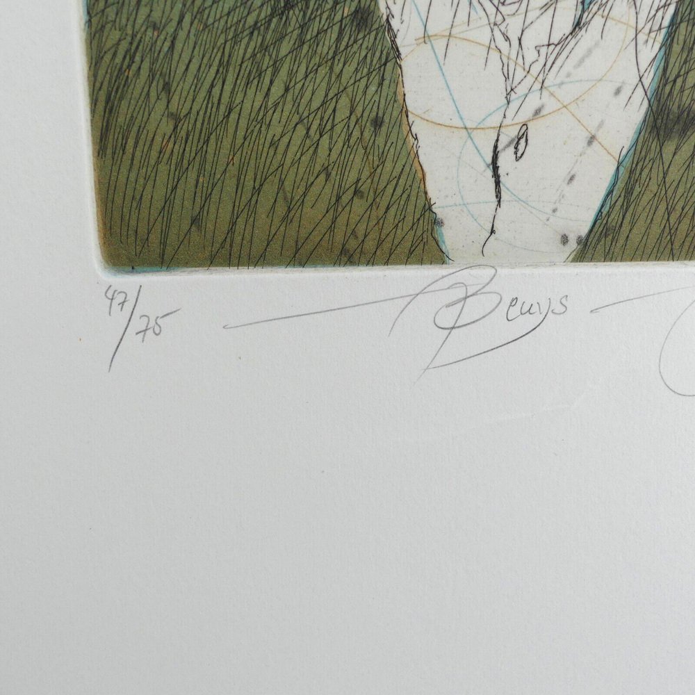 Udo Nolte, Joseph Beuys, Etching, 1984 for sale at Pamono