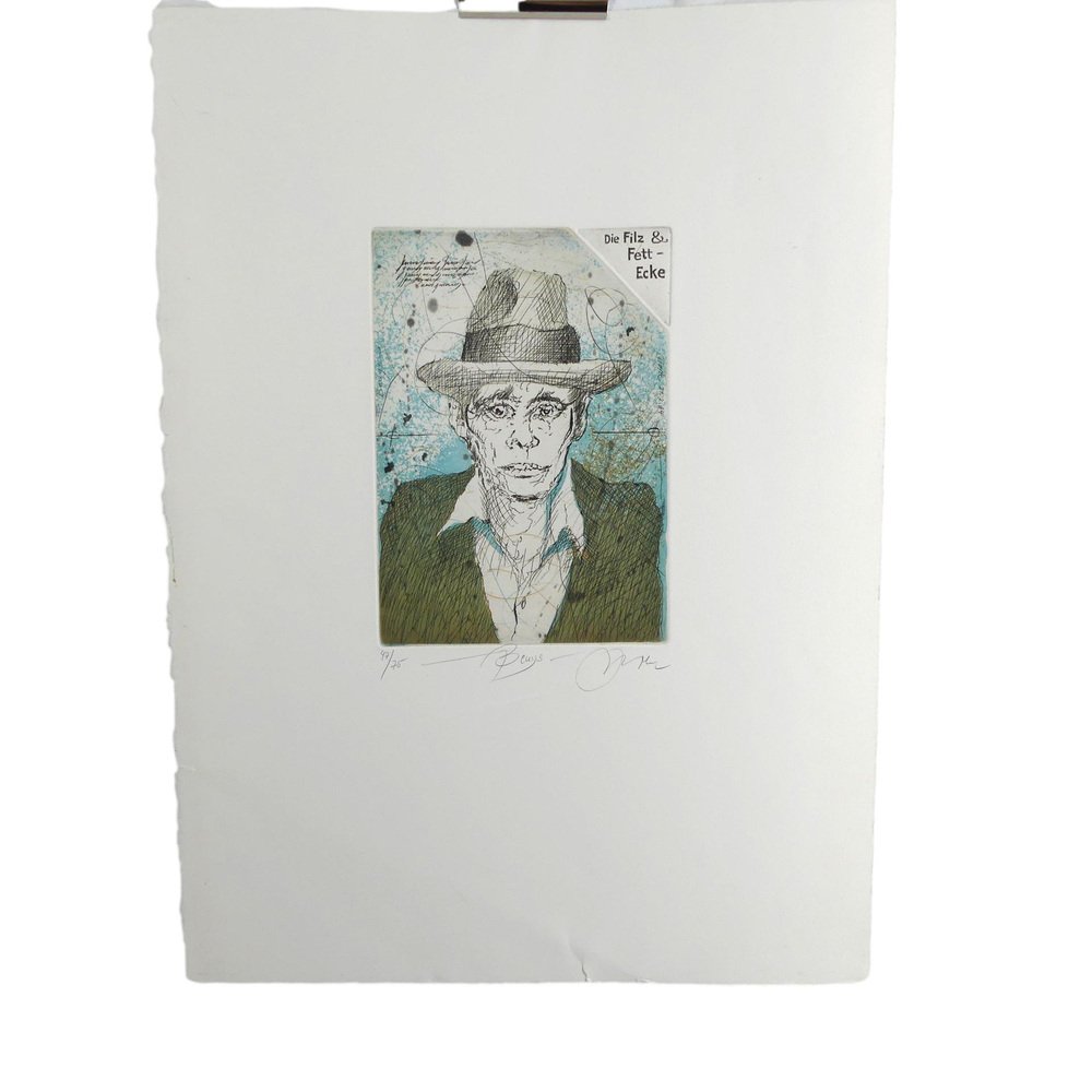 Udo Nolte, Joseph Beuys, Grabado, 1984 en venta en Pamono
