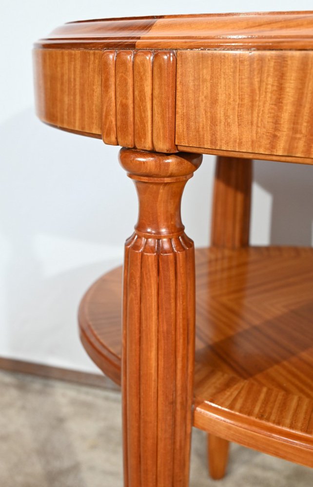 Small Art Deco Light Mahogany Table, 1930s for sale at Pamono