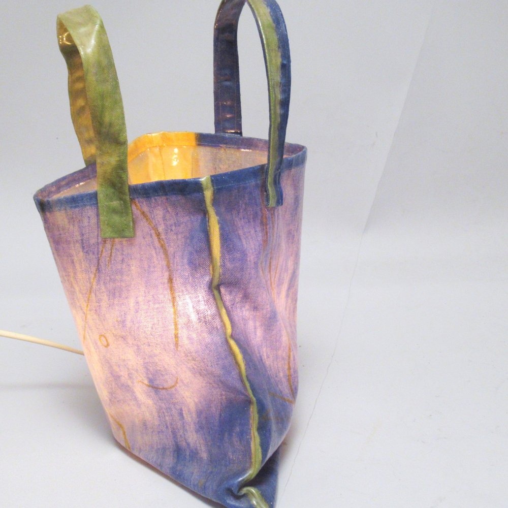 Shopping Bag Lamp, 1980s for sale at Pamono