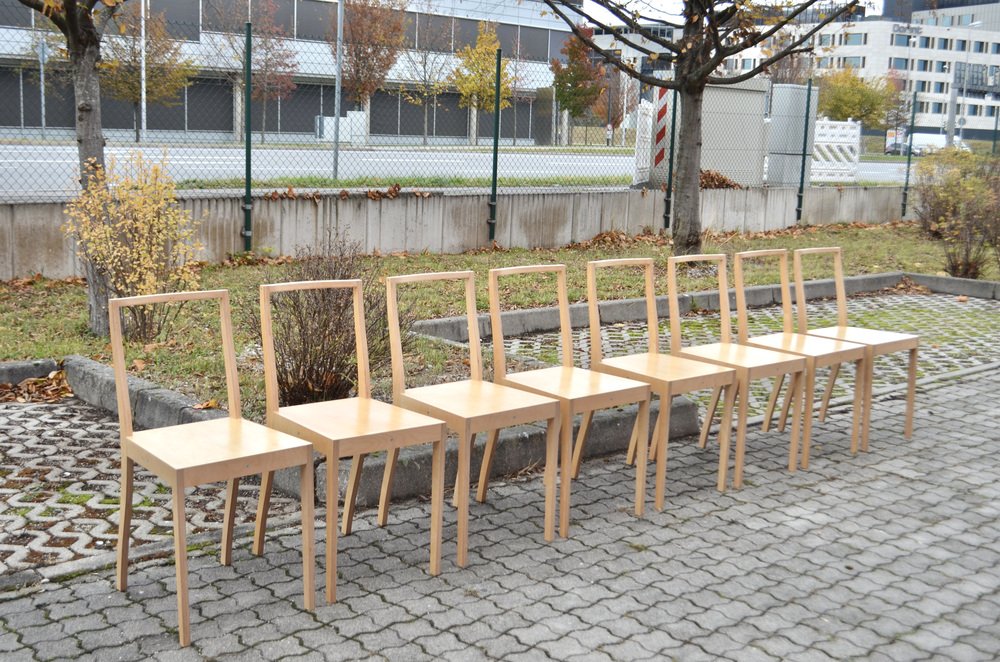 Model PLY / Plywood Chairs by Jasper Morrison for Vitra, 2009, Set of 8 for sale at Pamono