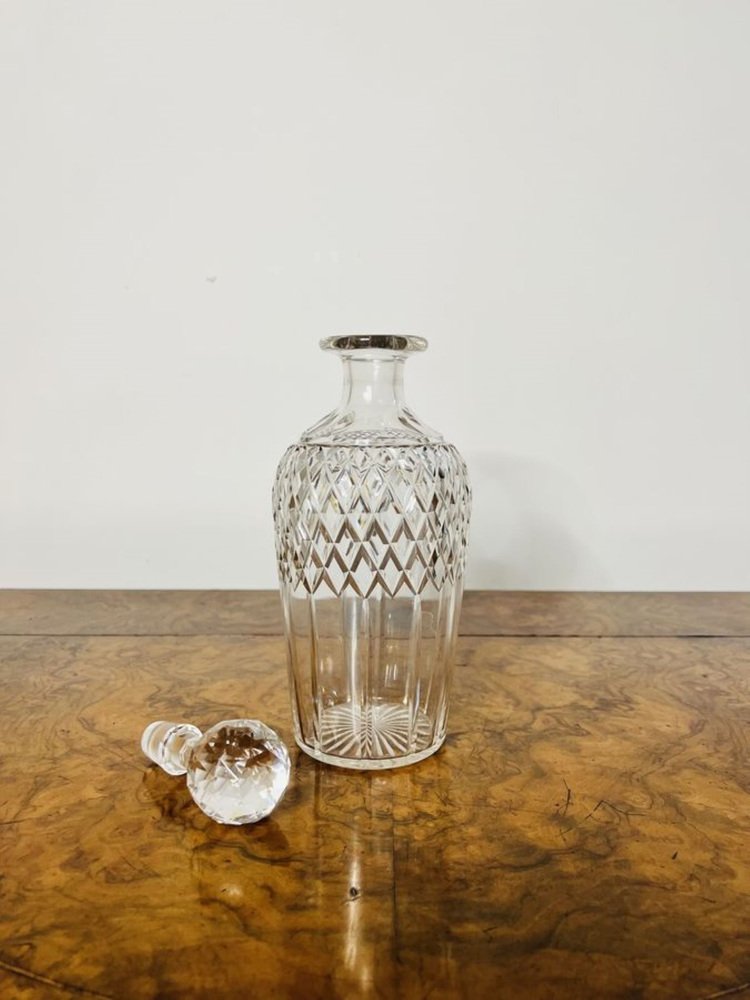 Edwardian Cut Glass Decanter, 1900 for sale at Pamono