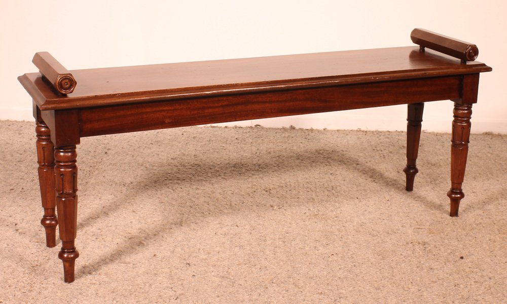 William IV Hall Bench in Mahogany for sale at Pamono