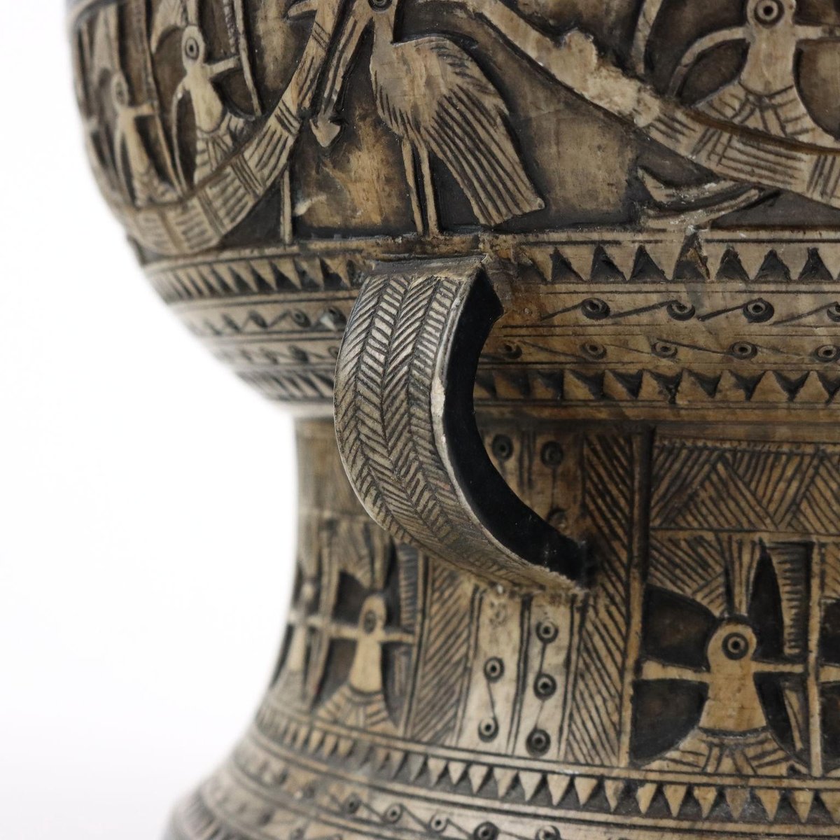 Ritual Drum Soapstone Container for sale at Pamono