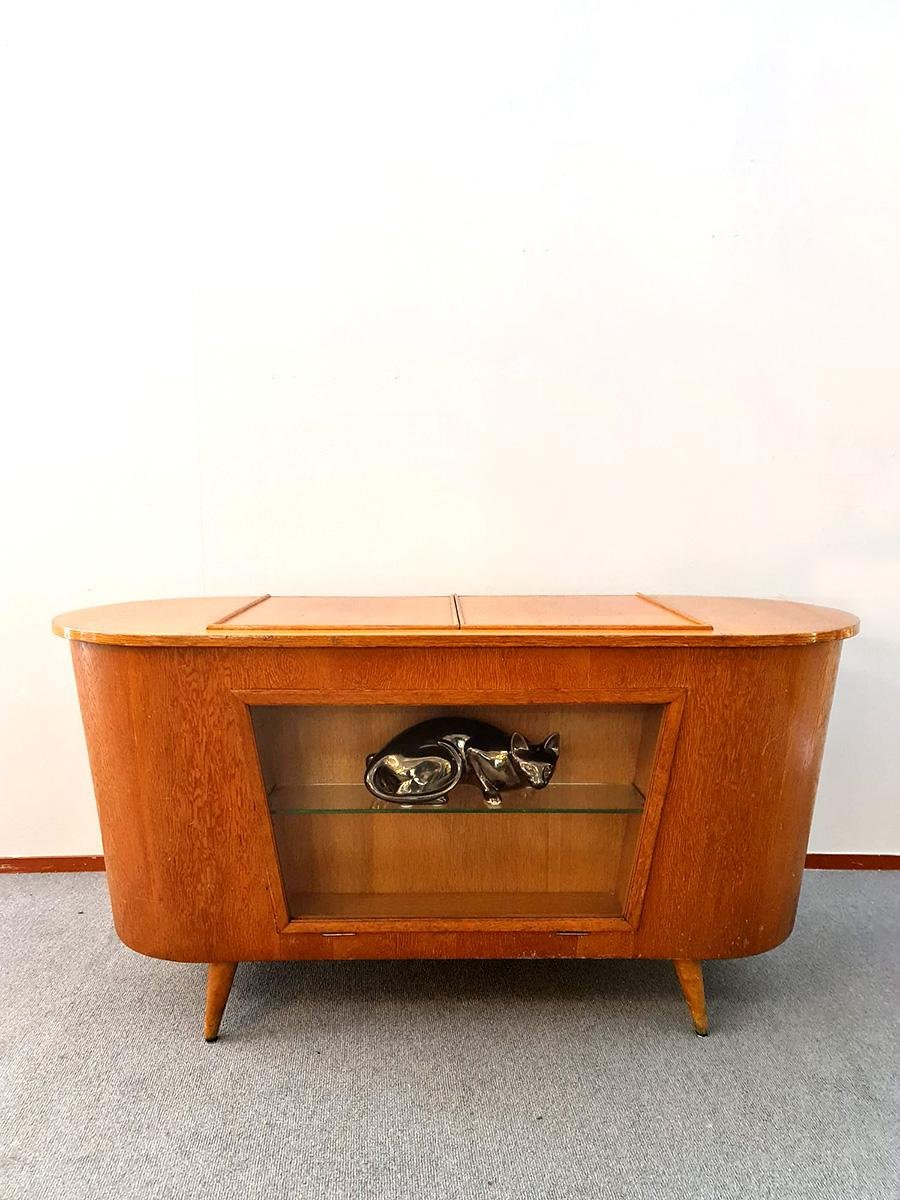 Vintage Round Counter Display Cabinet for sale at Pamono