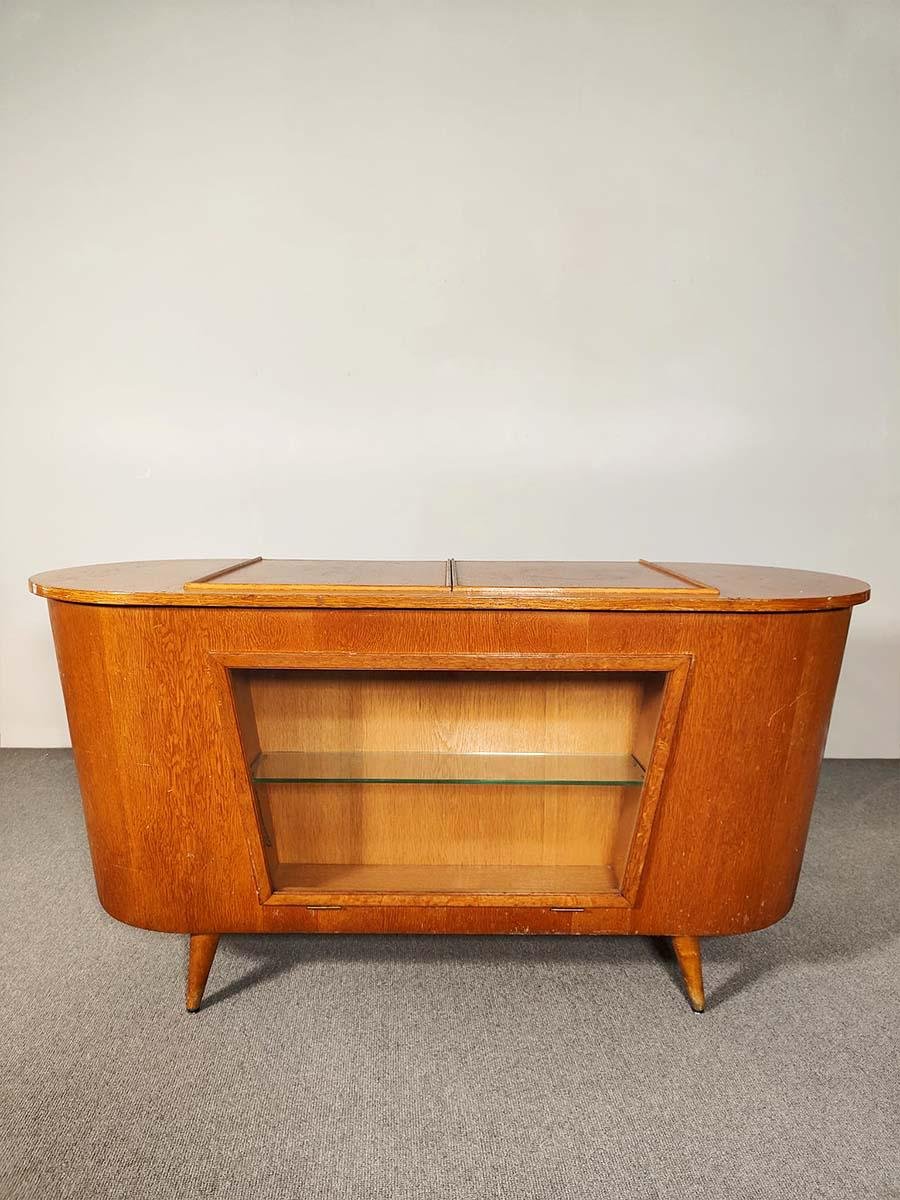 Vintage Round Counter Display Cabinet for sale at Pamono