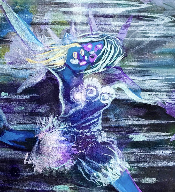 Niki Singleton, Iphis & Ianthe, 2020, Acrylic for sale at Pamono