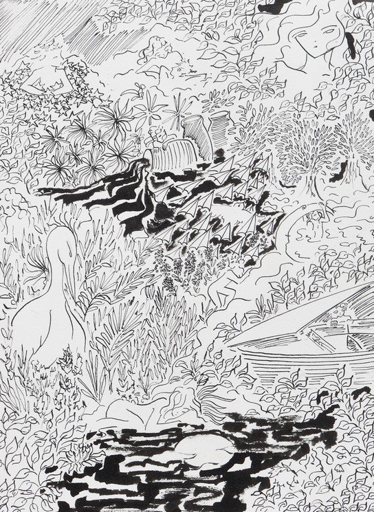 Gabrielle Rul, Dreams in black and white, 2022, Artwork on Paper for ...