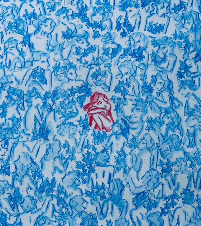 Gabrielle Rul, Gute Besserung, 2022, Aquarell bei Pamono kaufen