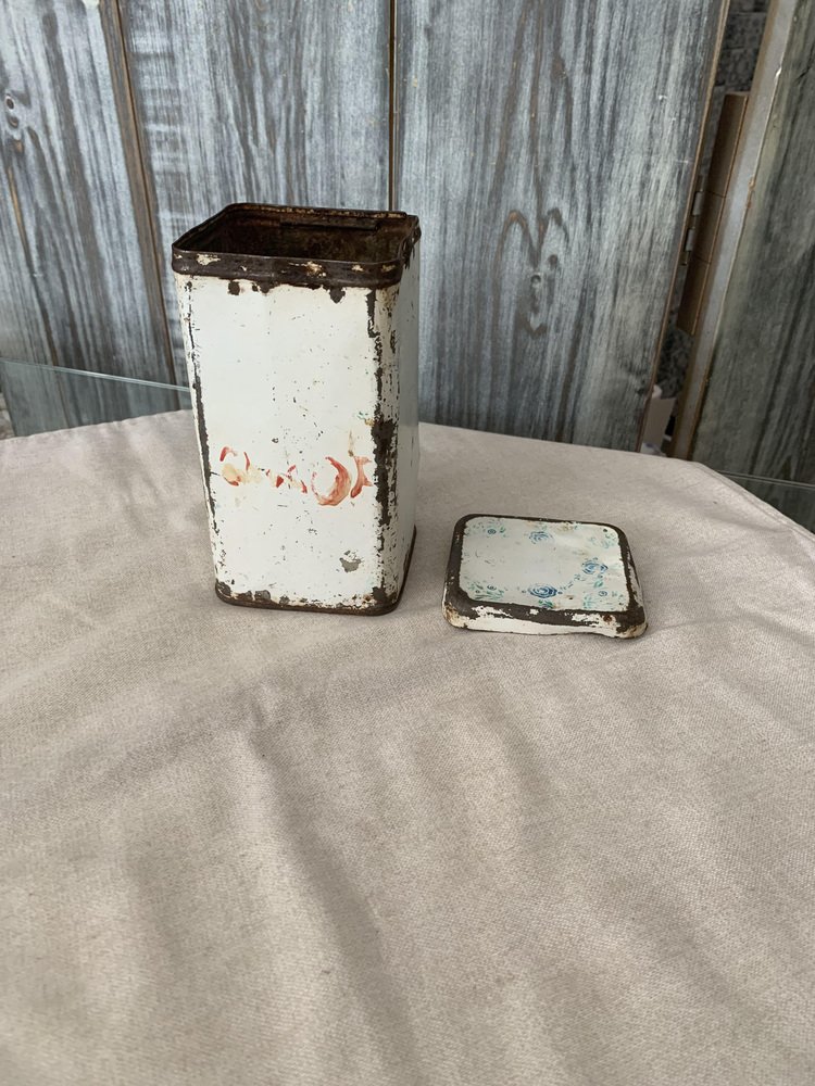 Enamel Flour Container, 1950s for sale at Pamono