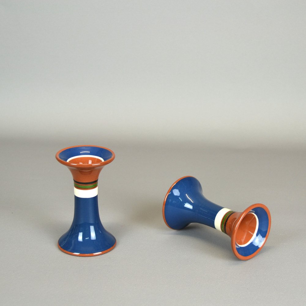 Ceramic Candlesticks, Sweden, 1960s, Set of 2 for sale at Pamono