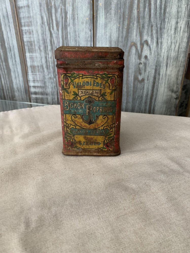 Metal Paprika Box from János Bokor, 1900s for sale at Pamono