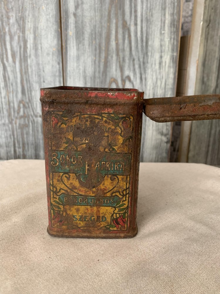 Metal Paprika Box from János Bokor, 1900s for sale at Pamono